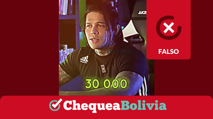 El video donde el influencer Jefferson Cossio promueve un proyecto para ...