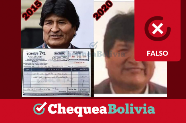 Morales no pagó 1400 bolivianos por un corte de cabello por el ...