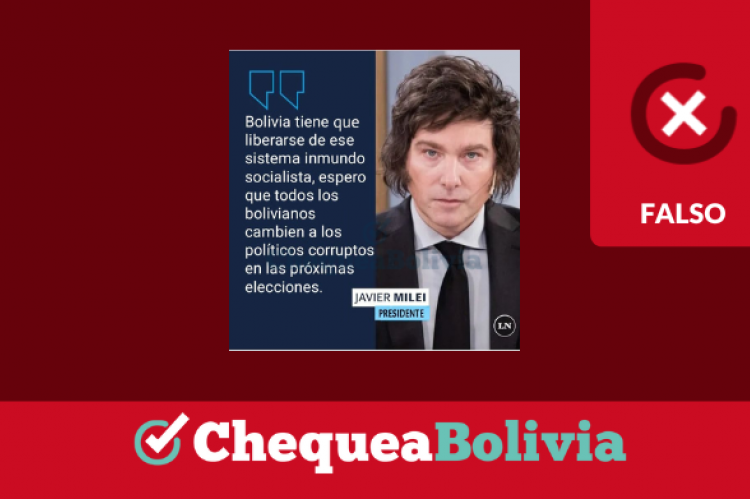 Milei no se refirió al socialismo y las próximas elecciones en Bolivia ...
